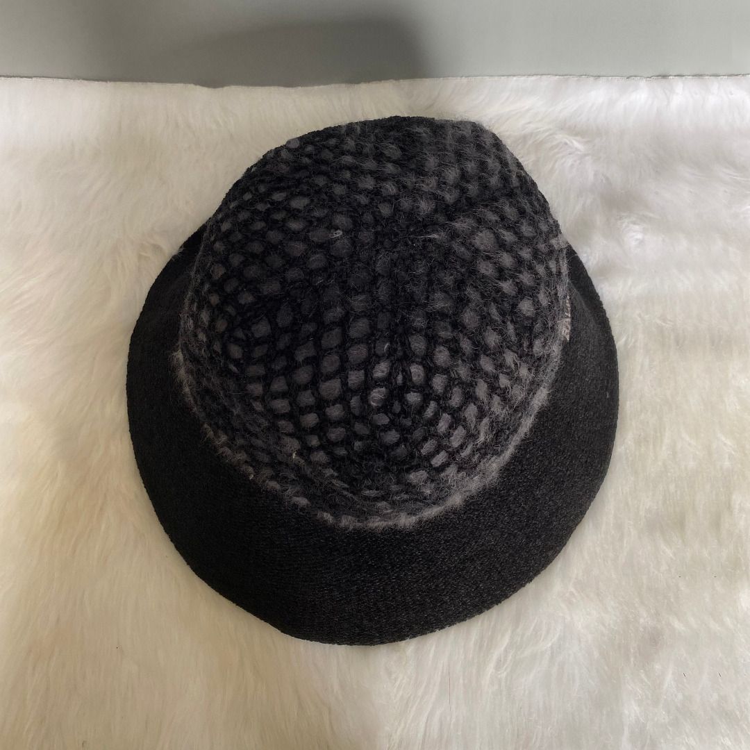 Balmain Paris Black Crochet Bucket Hat, Women's Fashion, Watches ...