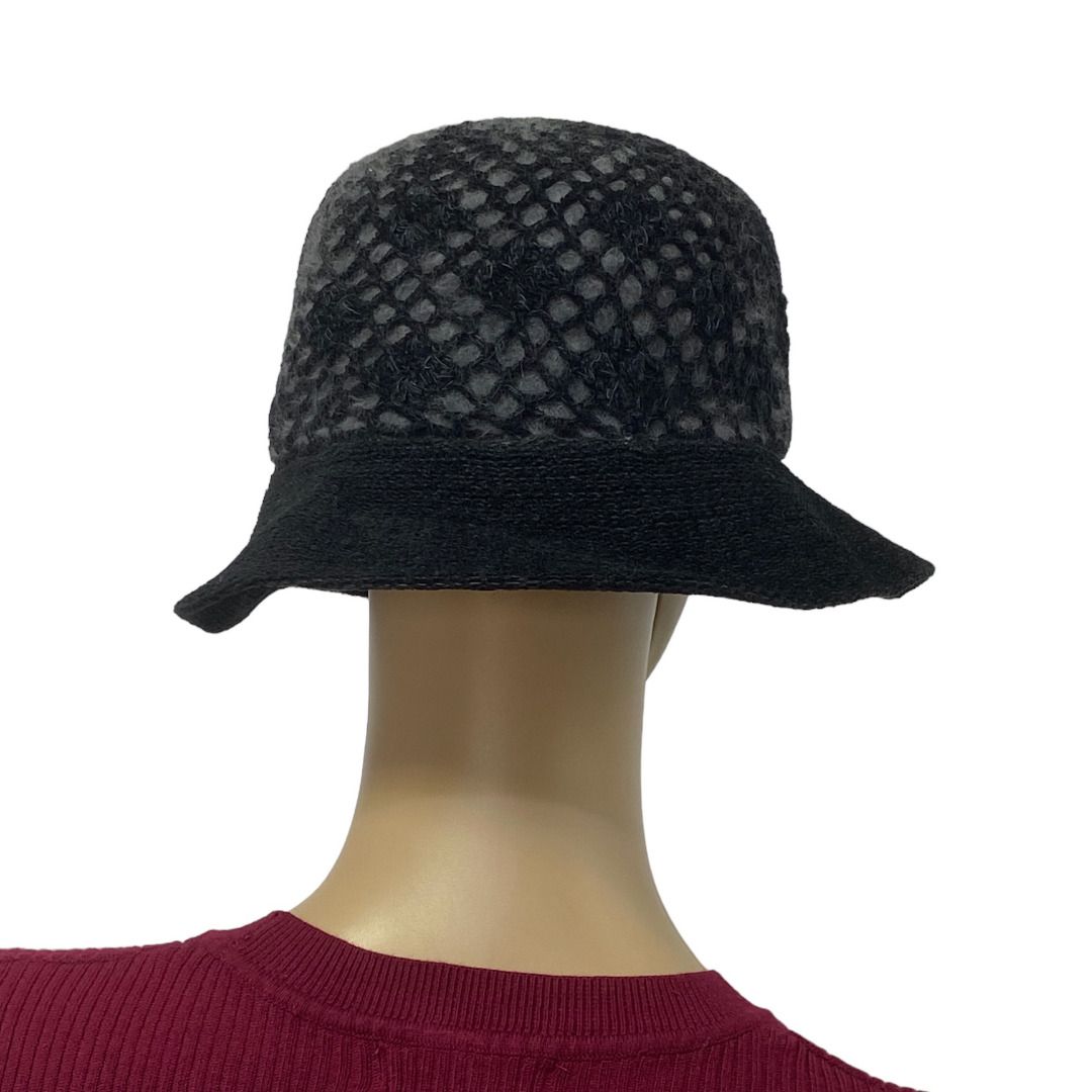 Balmain Paris Black Crochet Bucket Hat, Women's Fashion, Watches ...