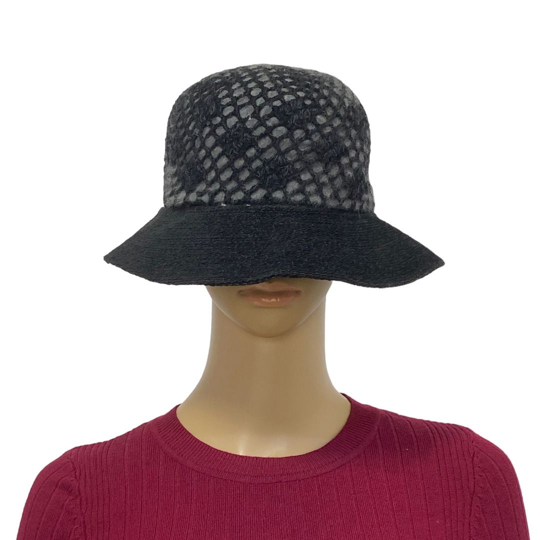 Balmain Paris Black Crochet Bucket Hat, Women's Fashion, Watches ...
