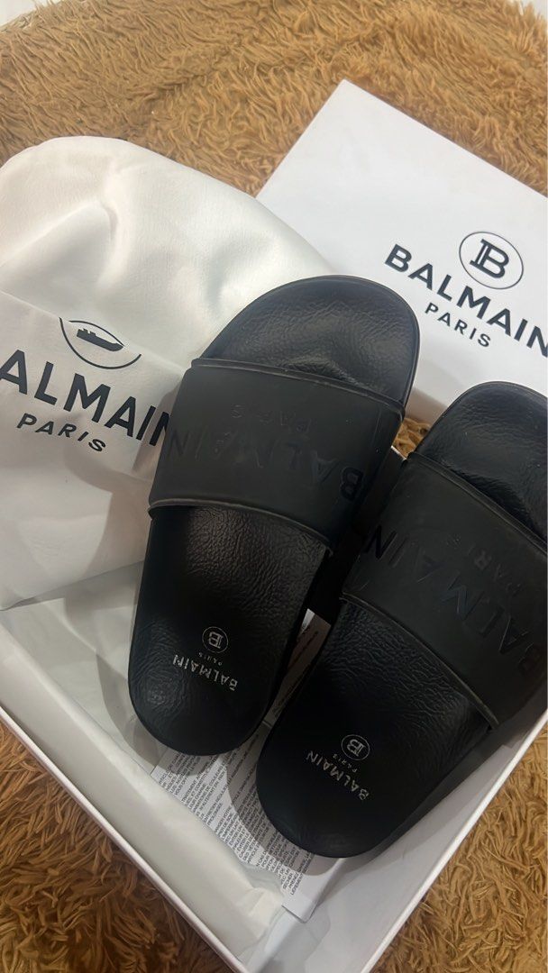 Balmain slides, Women's Fashion, Footwear, Slippers and slides on Carousell
