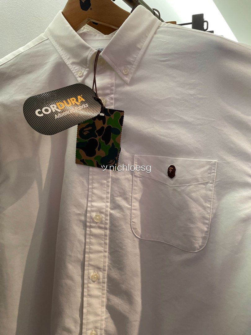 BAPE ONE POINT CORDURA OXFORD SHIRT, Men's Fashion, Tops & Sets, Formal ...