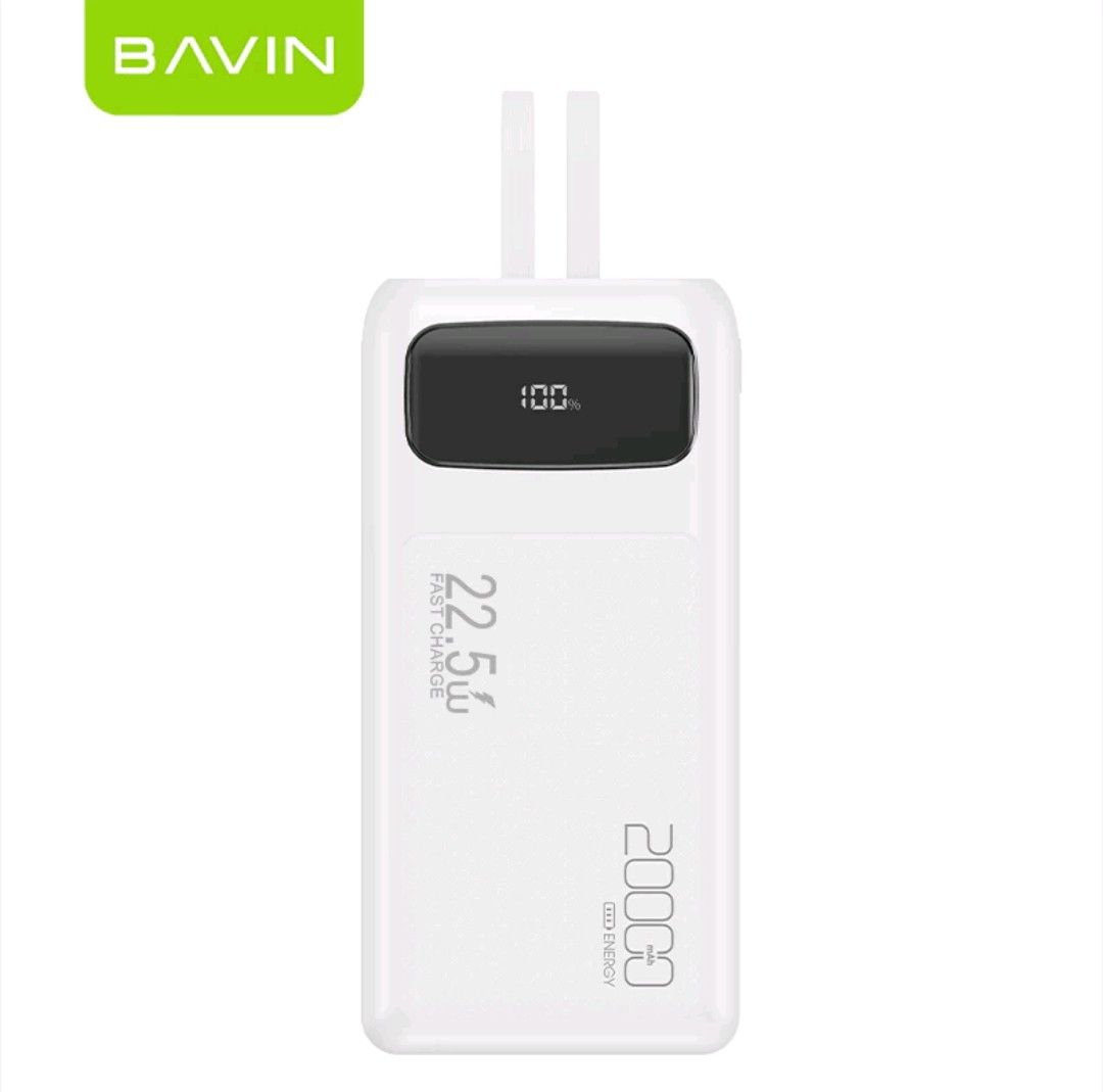BAVIN PC007 20000mAh 22.5W PD+QC3.0 Fast Charging Powerbank w/ LED ...