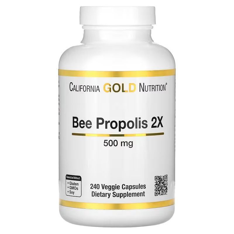 Bee Propolis 2X Extract 500 mg 240 Caps for detox & allergies, Health ...