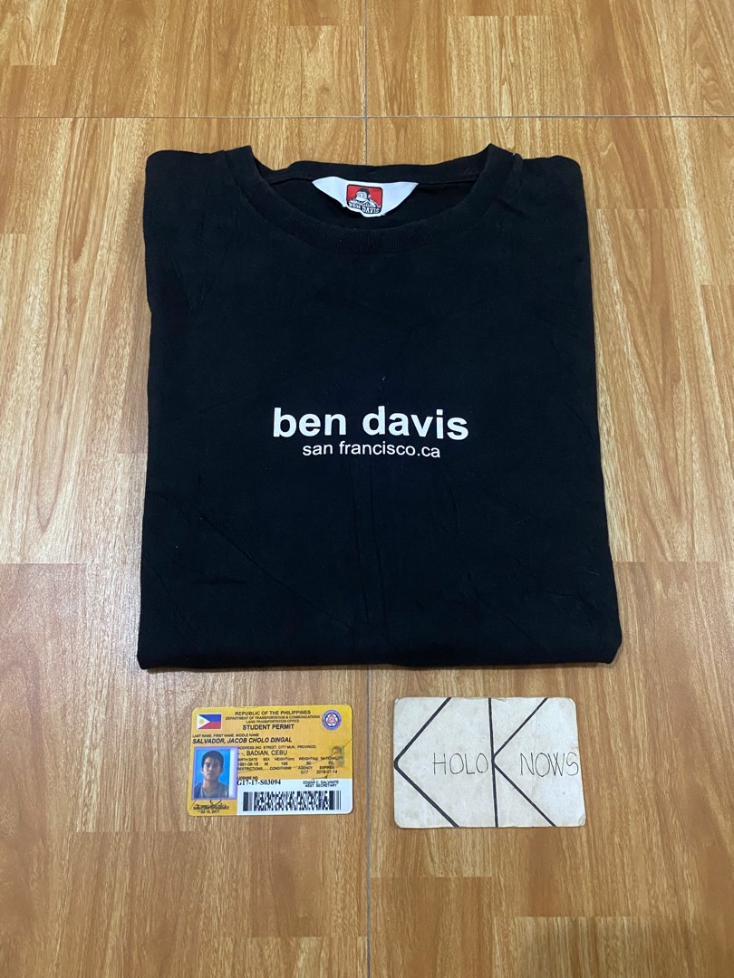 Ben Davis San Francisco Big Back Logo Shirt, Men's Fashion, Tops & Sets ...