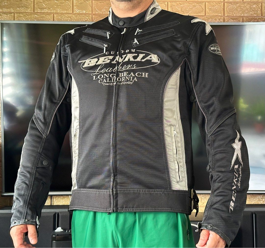 Benkia Motorcycle Jacket, Men's Fashion, Coats, Jackets and Outerwear ...