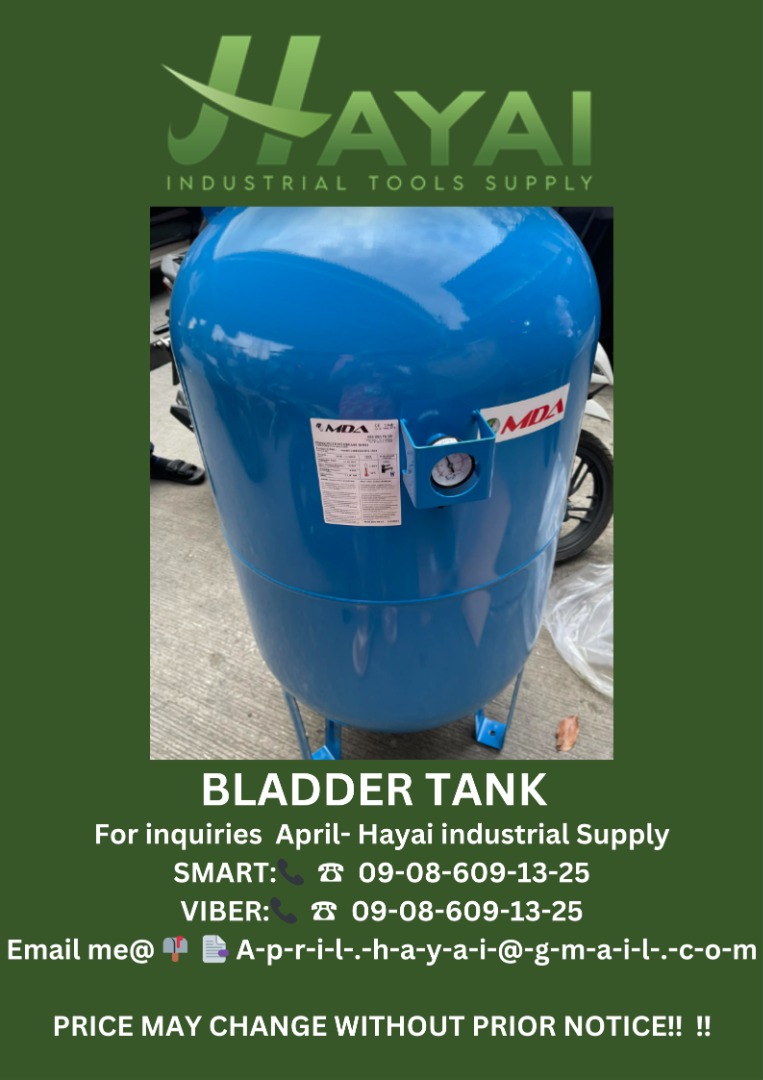 Bladder tank, Commercial & Industrial, Construction Tools & Equipment ...