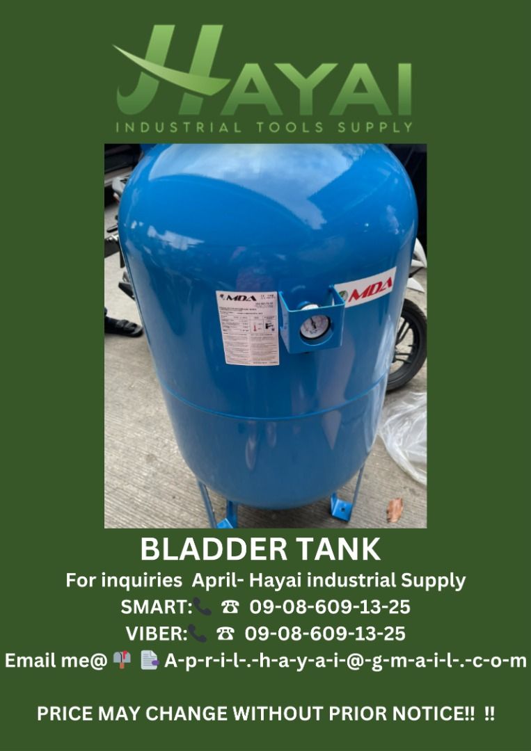 Bladder tank, Commercial & Industrial, Construction Tools & Equipment ...