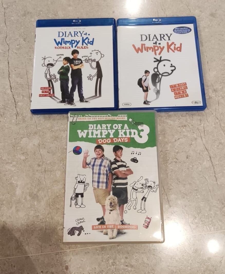 Blu-ray DVD Diary of a Wimpy Kid Rodrick Rules Dog Days, Hobbies & Toys ...