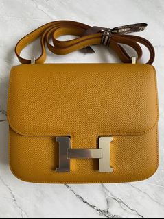 BNIB Hermes Constance Mini 18 Epsom- Vert Yucca, Luxury, Bags & Wallets ...