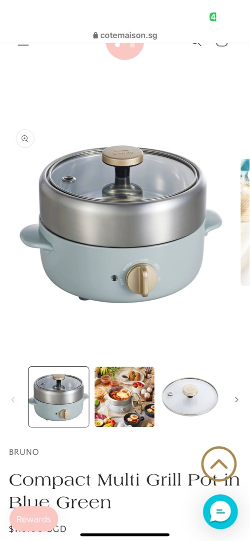 Brand New Compact Multi Grill Pot in Blue Green, TV & Home Appliances ...