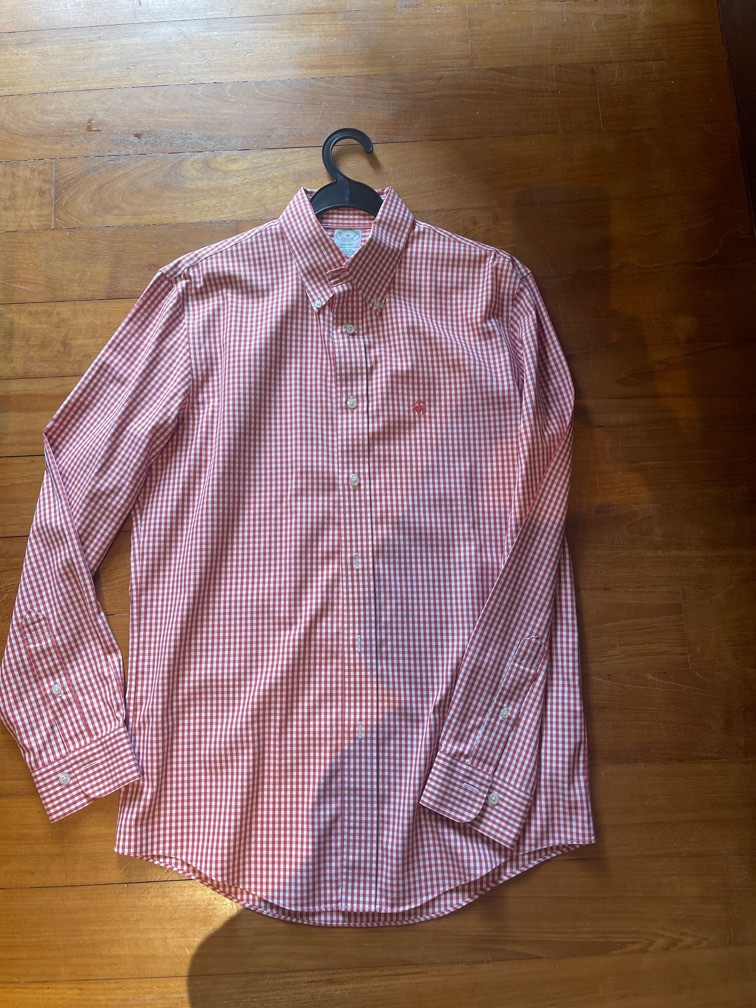 Brooks Brothers red check shirt, Men's Fashion, Tops & Sets, Formal ...