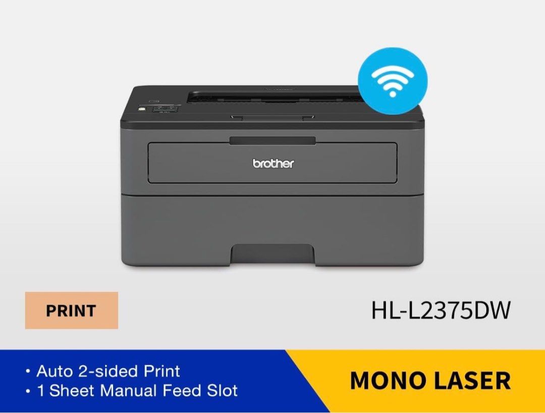Brother Laser Printer HL-L2375DW, Computers & Tech, Printers, Scanners ...