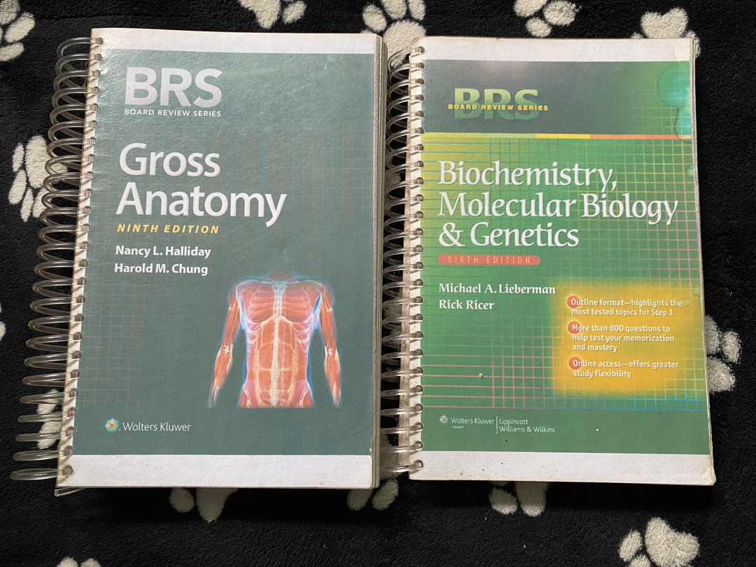 BRS GROSS ANATOMY AND BIOCHEMISTRY, MOLECULAR BIOLOGY AND GENETICS ...