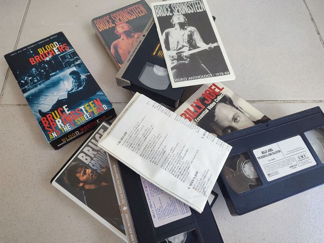 Bruce Springsteen and Billy Joel vintage VHS and CDs, Hobbies & Toys ...