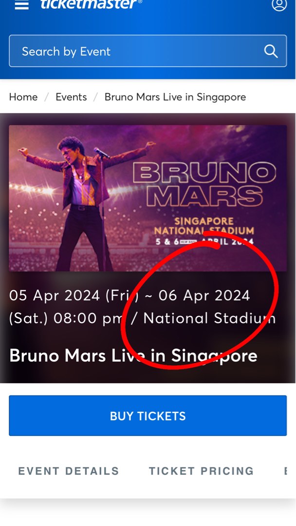 BRUNO MARS SILVER VIP PACKAGE, Tickets & Vouchers, Event Tickets on ...