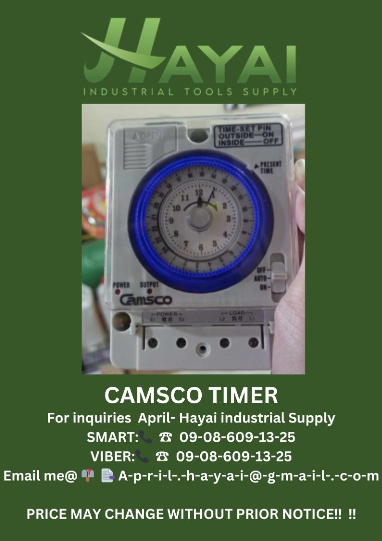 Camsco timer, Commercial & Industrial, Construction Tools & Equipment ...