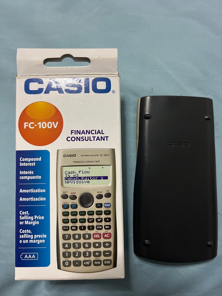 Casio FC-100V financial calculator, Computers & Tech, Office & Business ...