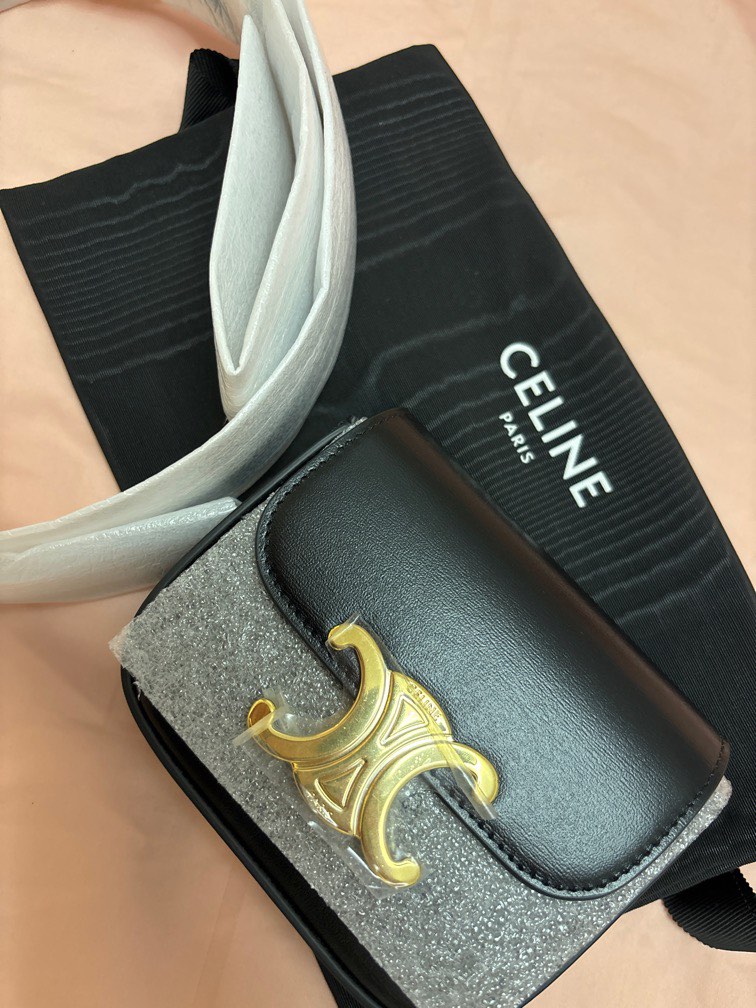 CELINE MINI CLAUDE IN SHINY CALFSKIN, Women's Fashion, Bags & Wallets, Cross-body Bags on Carousell