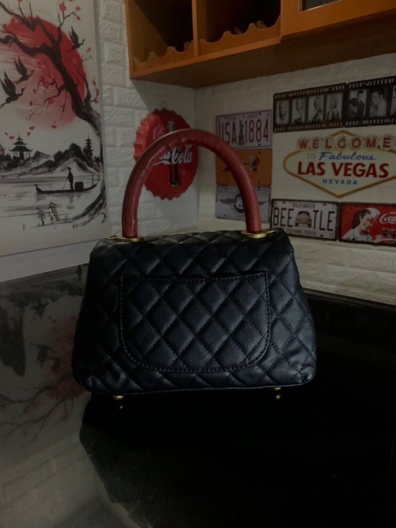 Chanel Coco Lizard Handle, Luxury, Bags & Wallets on Carousell