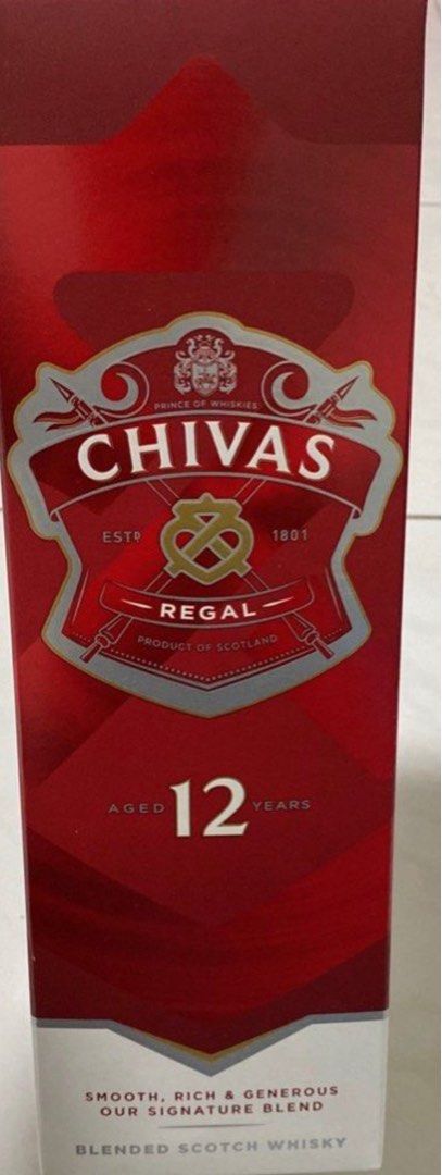 Chivas Regal 12 years 1L, Food & Drinks, Alcoholic Beverages on Carousell