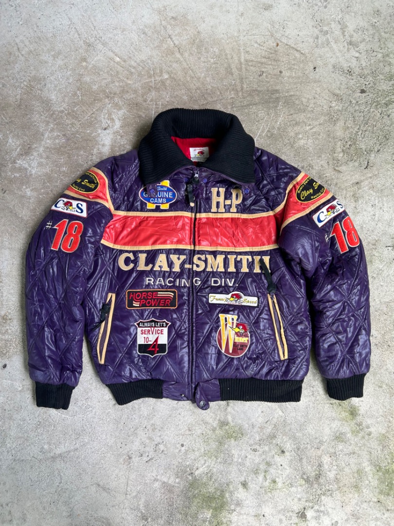 CLAY SMITH RACING MOON EYES RACING JACKET, Men's Fashion, Coats ...