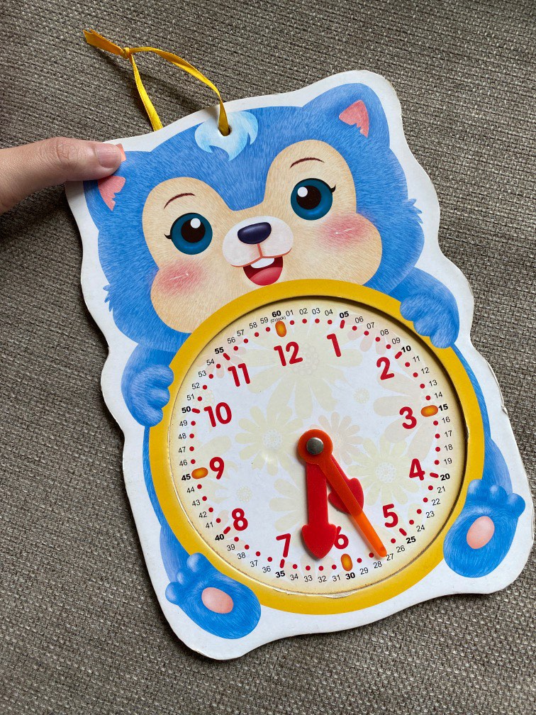 Clock Model Teaching Aids, Babies & Kids, Infant Playtime on Carousell