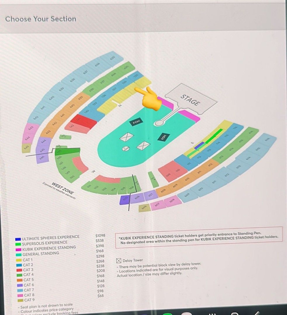 Coldplay Cat1 Ticket 30 Jan, Tickets & Vouchers, Event Tickets on Carousell
