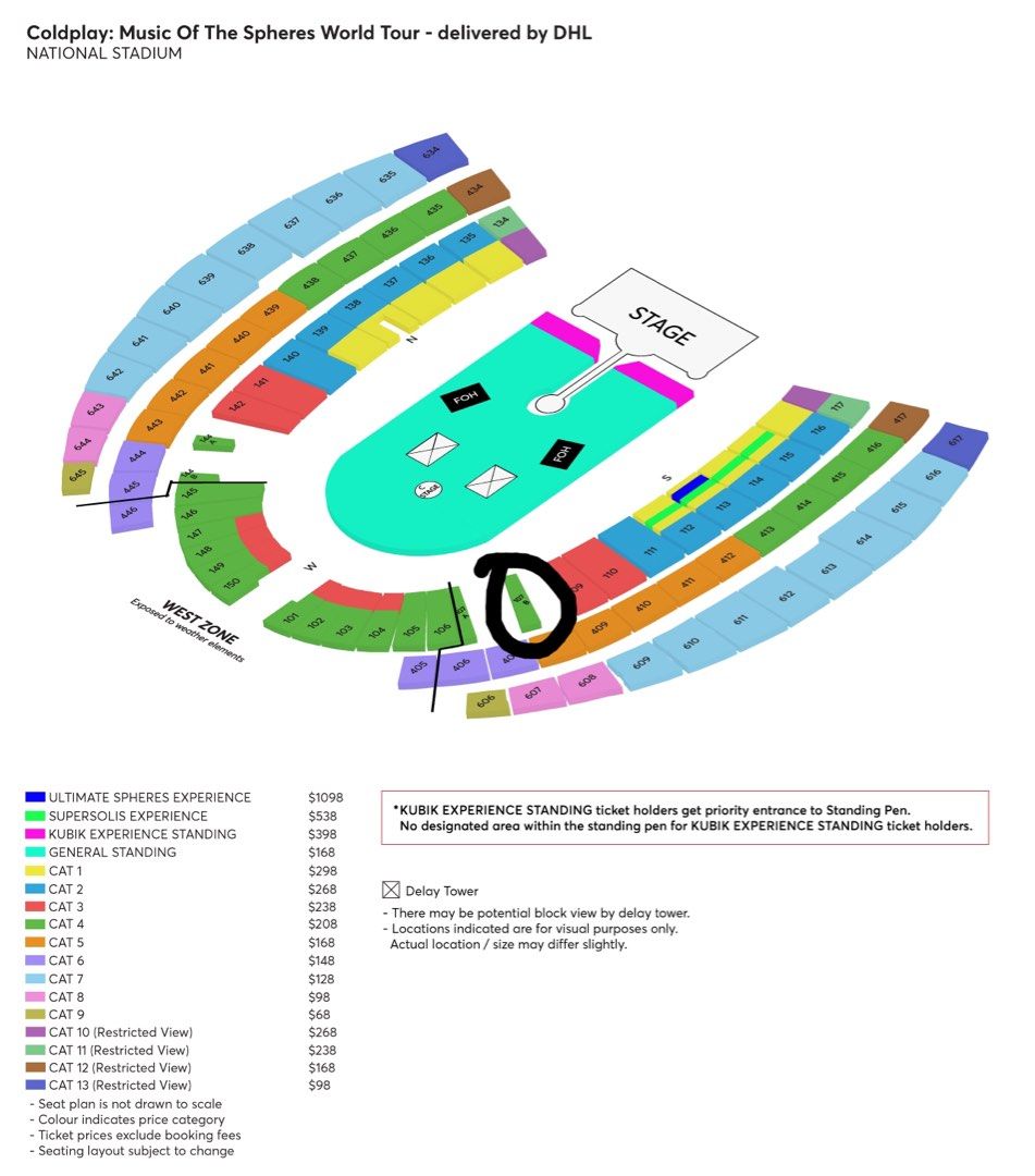 Coldplay tickets Music of the Spheres, Tickets & Vouchers, Event ...