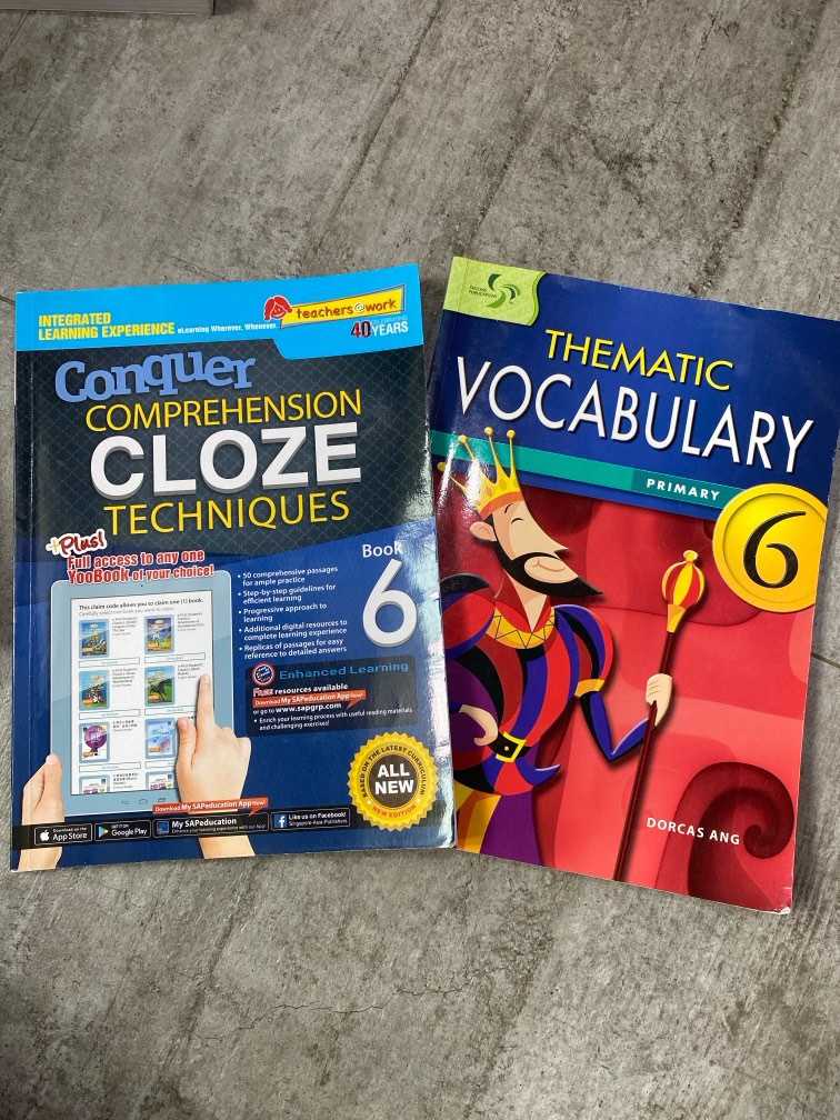Conquer Comprehension Cloze Techniques Book 6 plus Thematic Vocabulary ...