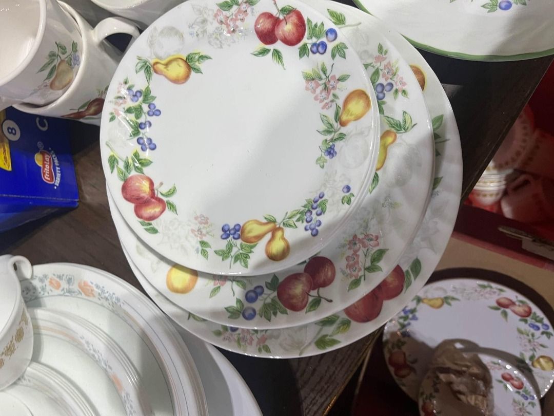 Corelle Chutney Plates Loose Pcs Set, Furniture & Home Living ...