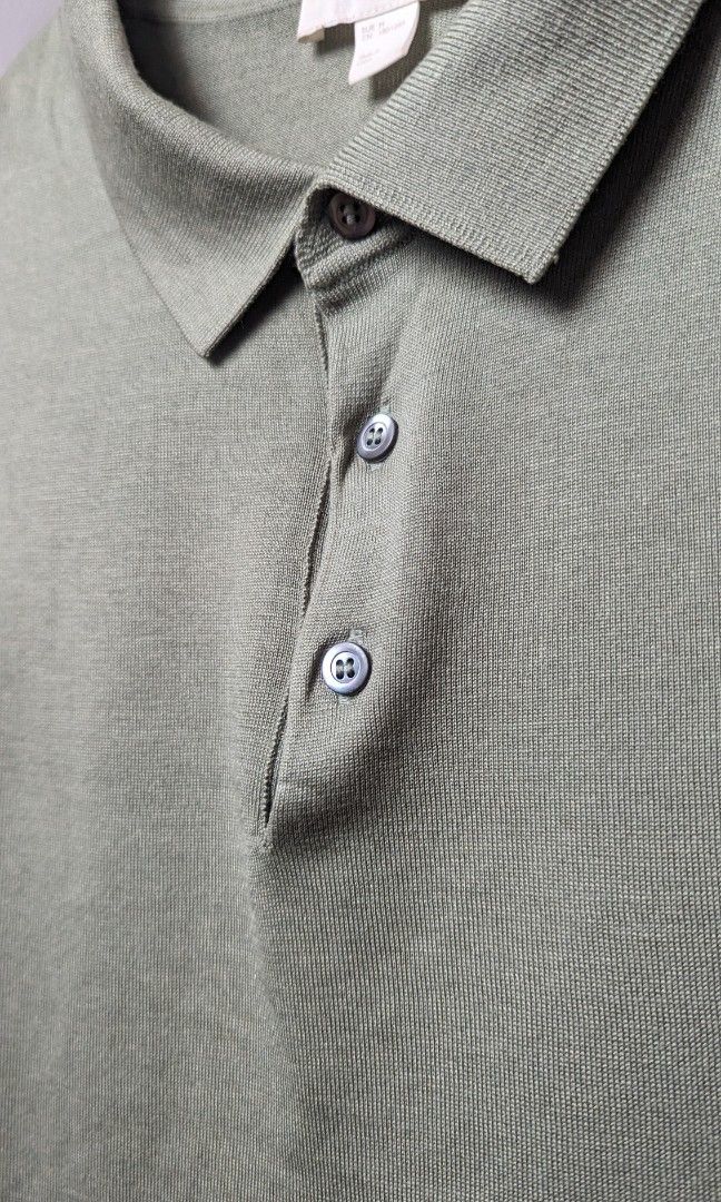 COS Sage Green Polo, Men's Fashion, Tops & Sets, Tshirts & Polo Shirts ...
