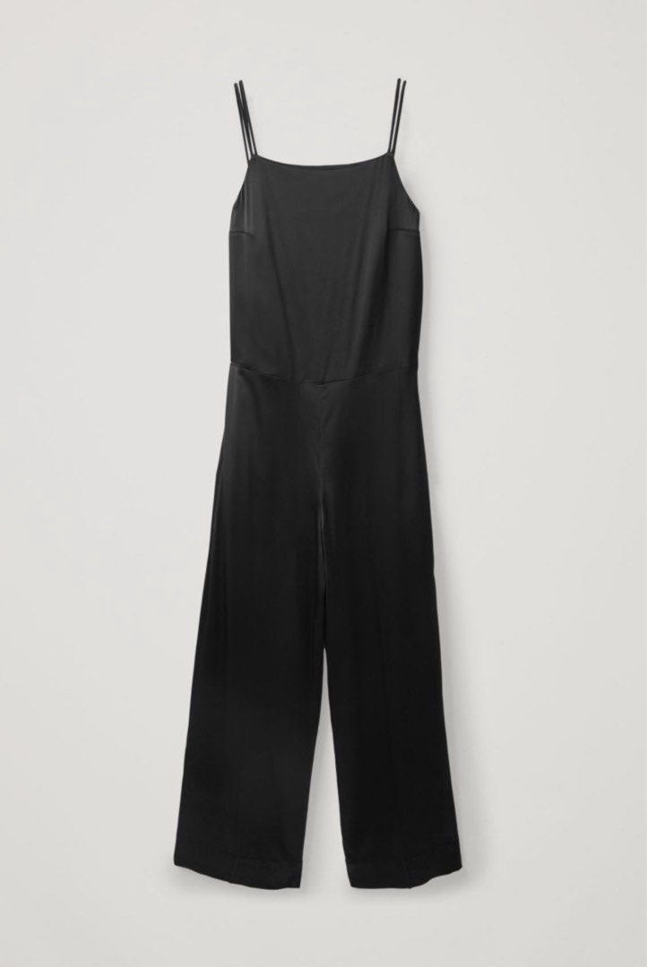 COS satin jumpsuit, Women's Fashion, Dresses & Sets, Jumpsuits on Carousell