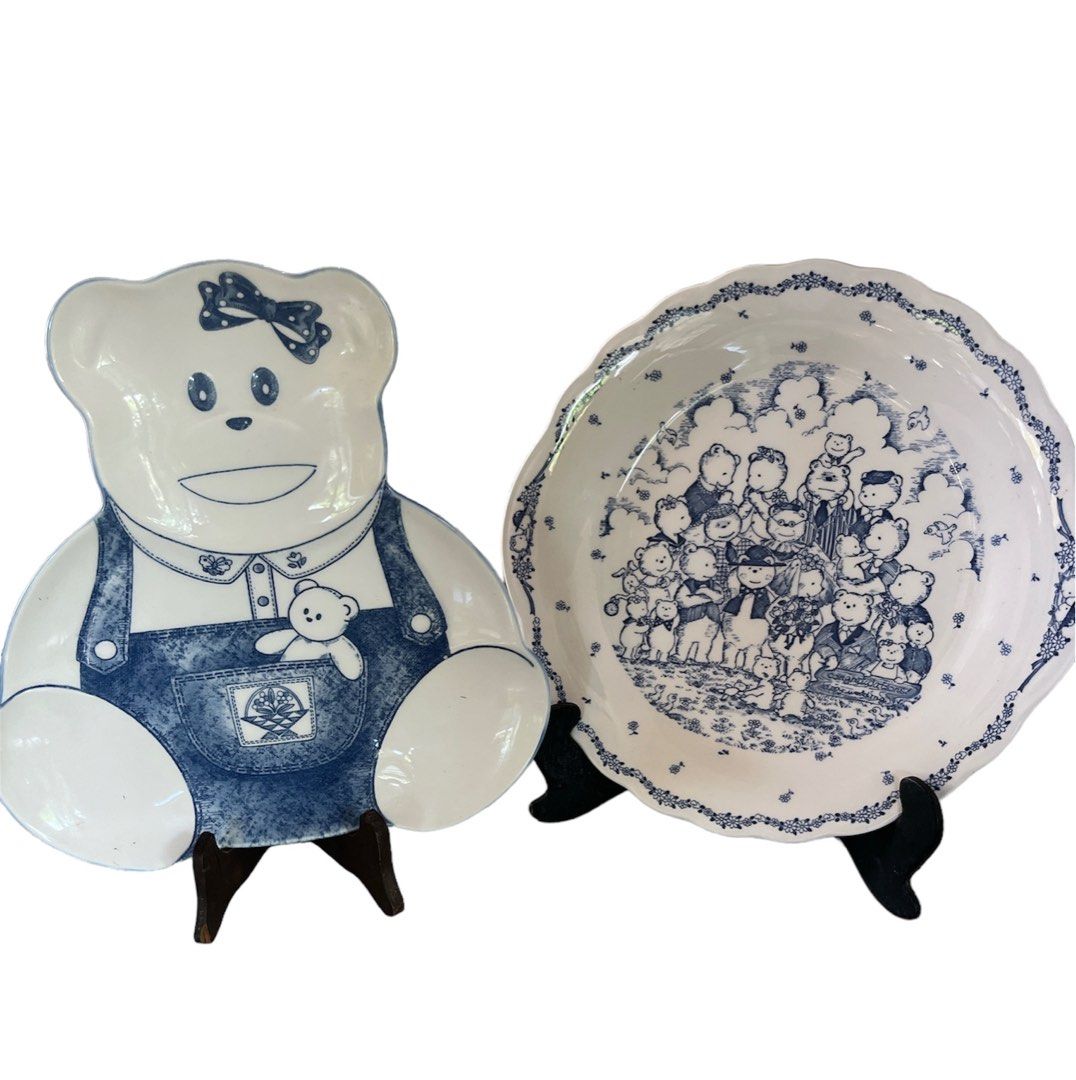 Cute Nikko Japan Bear plates, Furniture & Home Living, Kitchenware ...
