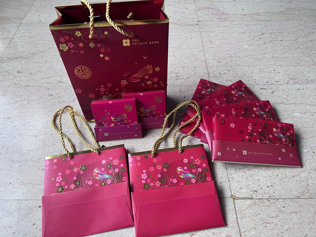 DBS Private Bank 2024 angpao ang bao pao red packet, Hobbies & Toys ...