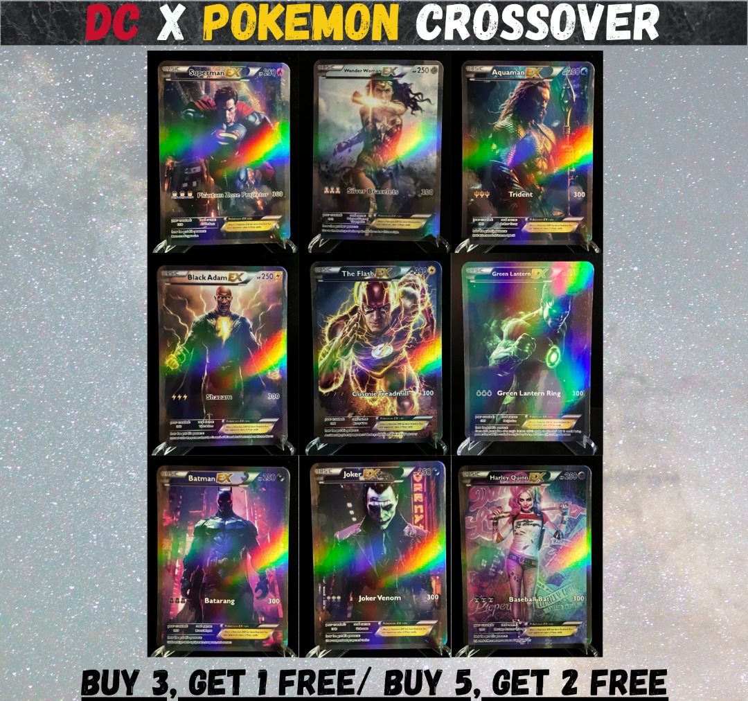 DC Comics EX Pokemon Cards, Hobbies & Toys, Toys & Games on Carousell