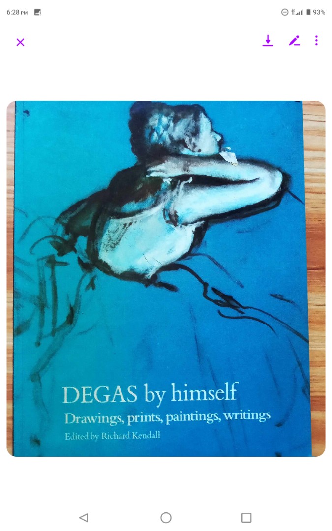 Degas, art book, non fiction, drawing, Hobbies & Toys, Books ...