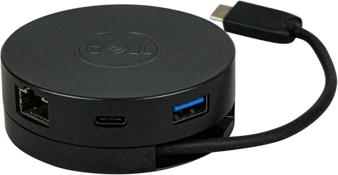 DELL USB-C Mobile Adapter (DA300), Black, DELL-DA300, Computers & Tech ...
