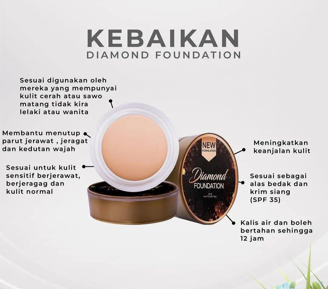 D'HERBS DIAMOND FOUNDATION, Beauty & Personal Care, Face, Makeup on ...