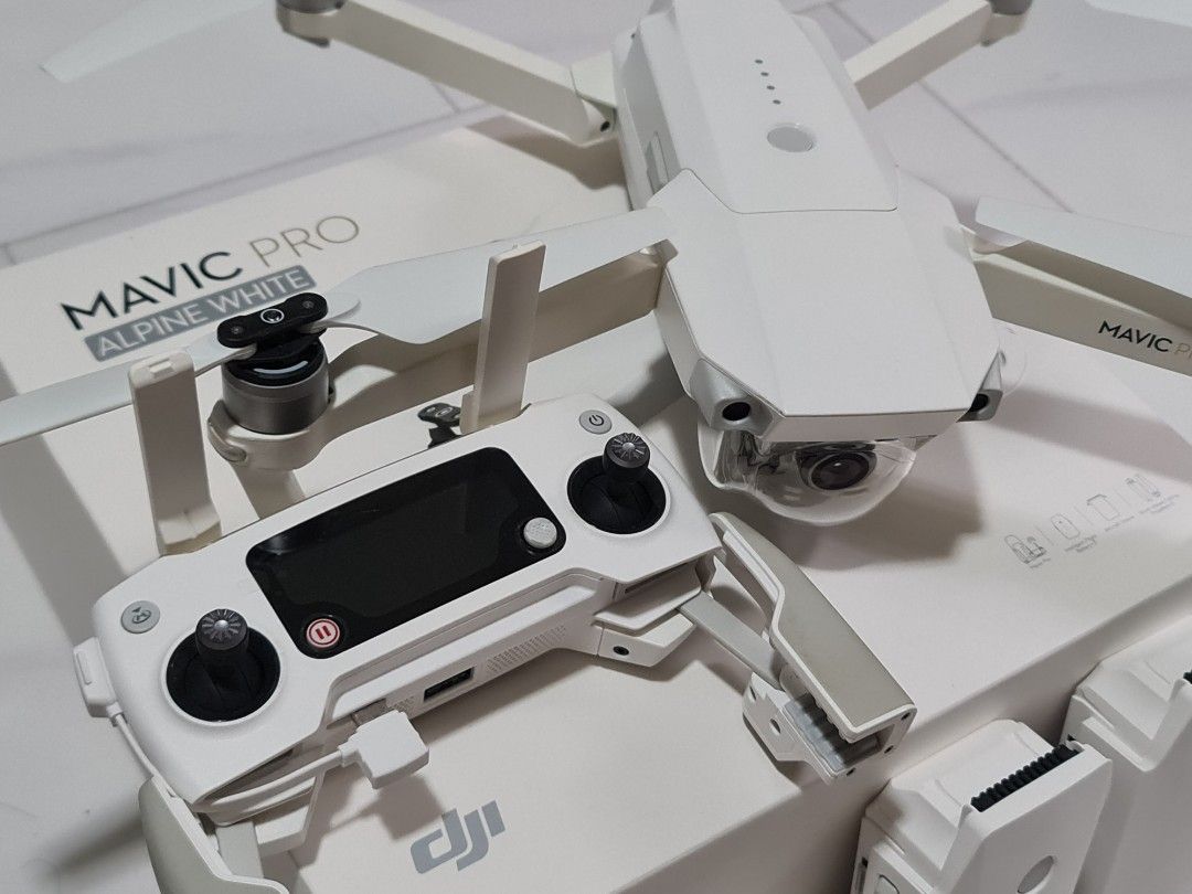 Dji Mavic Pro Alpine White rare, Photography, Drones on Carousell