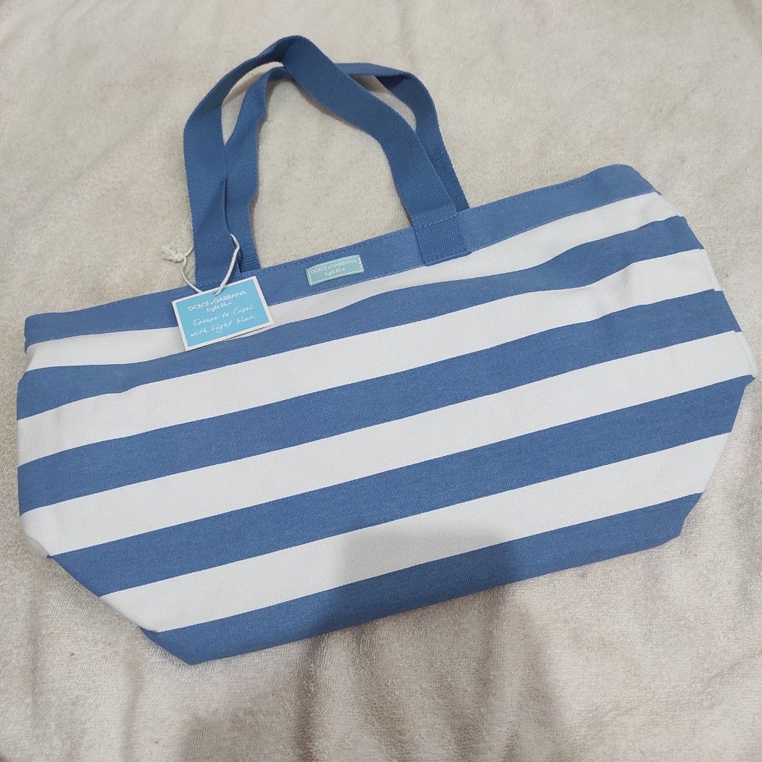 DOLCE & GABBANA GWP Light Blue Tote Bag, Women's Fashion, Bags ...