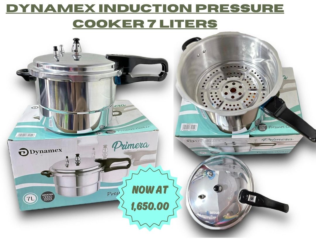 DYNAMEX ALUMINUM PRESSURE COOKER 7LITERS- Induction ALUM PRESSURE ...