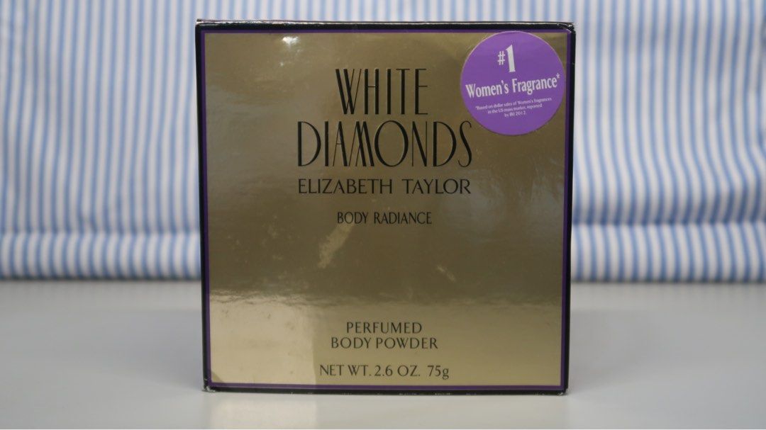 Elizabeth Taylor White Diamonds Body Radiance Perfumed Body Powder 75g ...