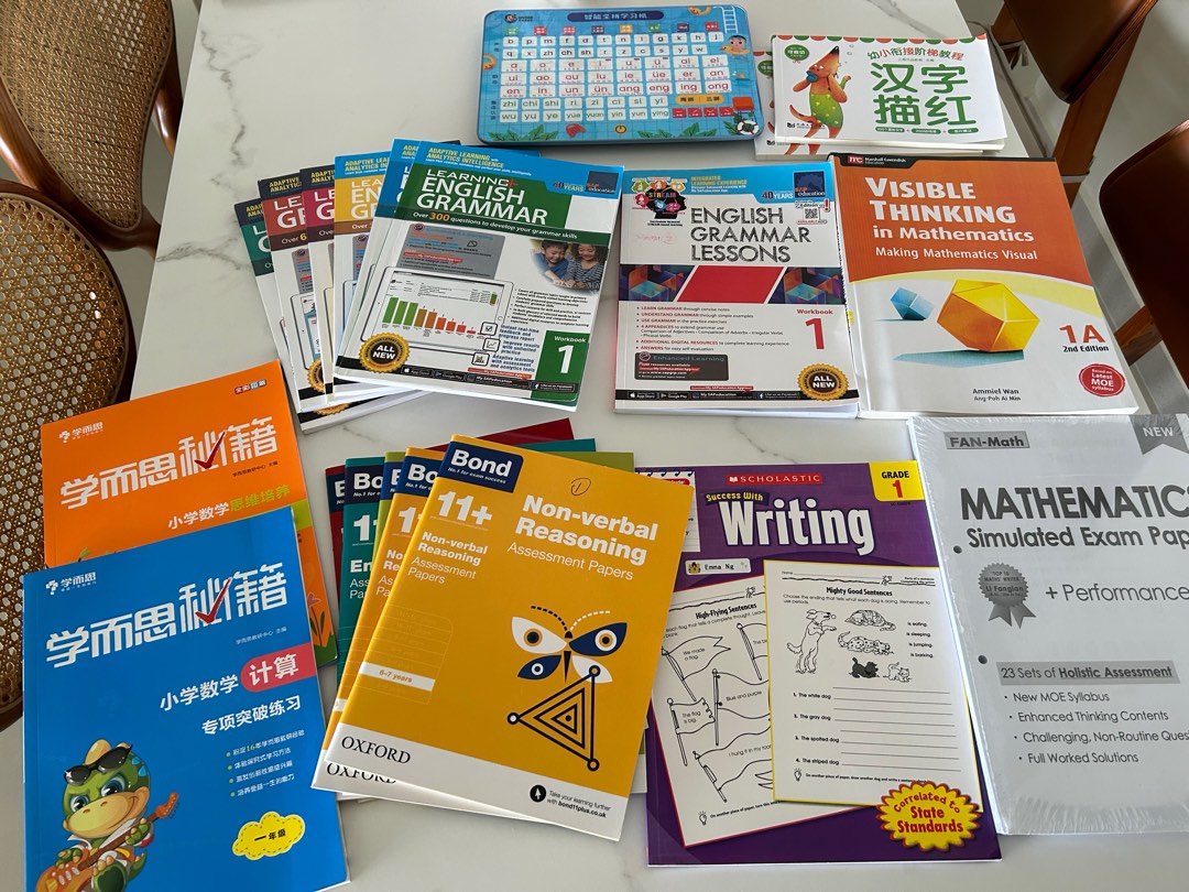 English, maths Chinese primary one all books $20, Hobbies & Toys, Books ...