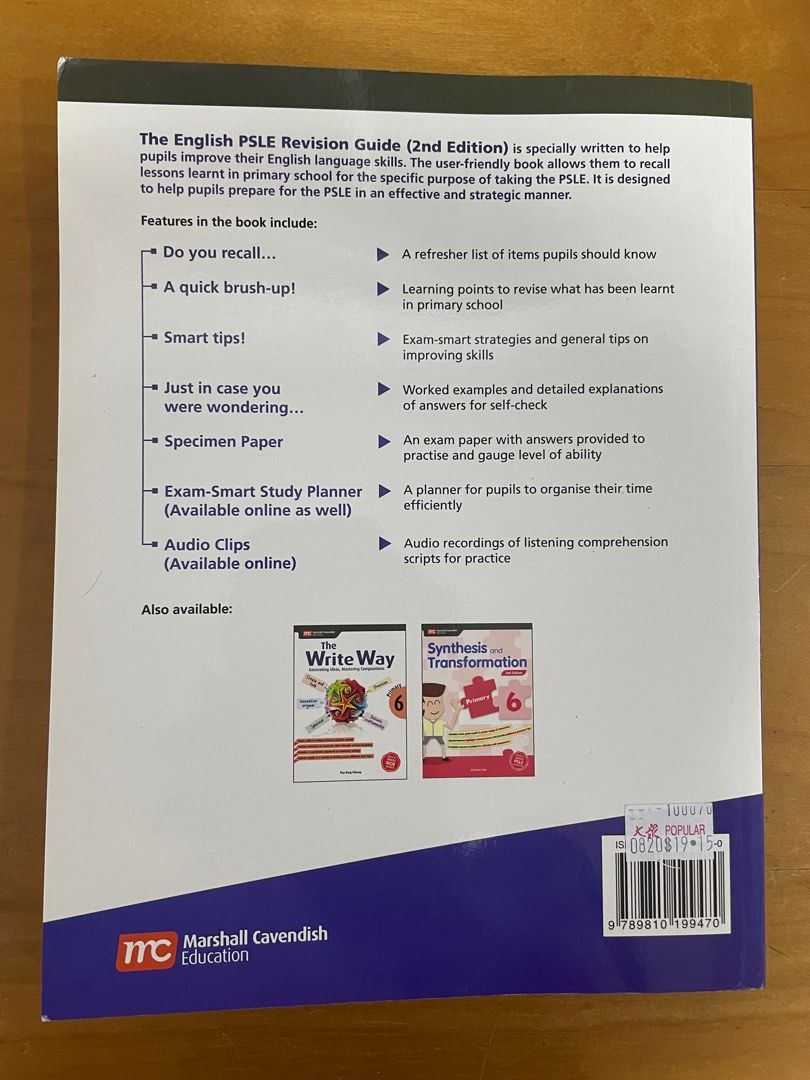 English PSLE revision guide 2nd edition, Hobbies & Toys, Books ...