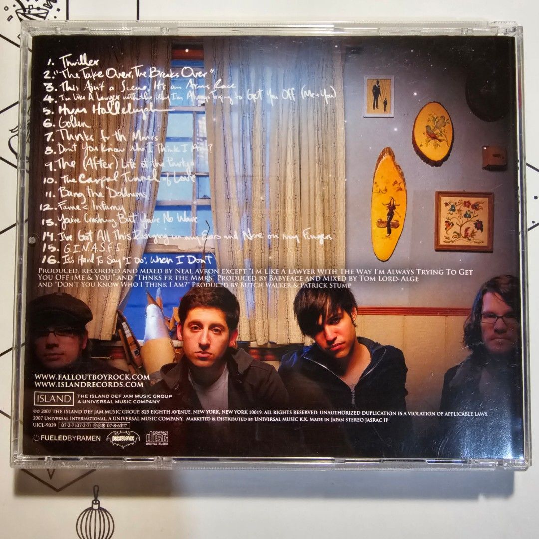 Fall Out Boy - Infinity on High - CD Mint Made in Japan NO OBI, Hobbies ...