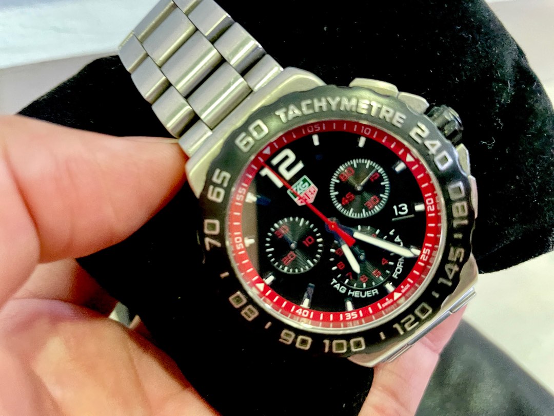 Formula 1 Quartz Chronograph Red/Black Dial Men's Watch, Luxury ...