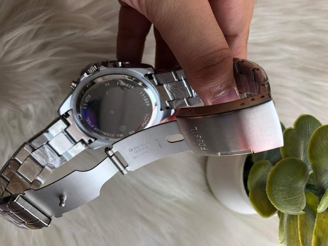 Fossil FS5624 Stainless Steel Chronograph Watch for Men, Men's Fashion ...