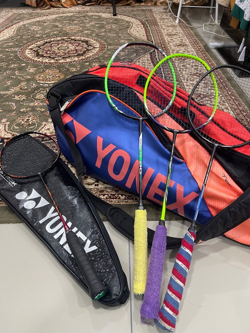 Full Set Reket Yonex and Beg, Sports Equipment, Other Sports Equipment ...