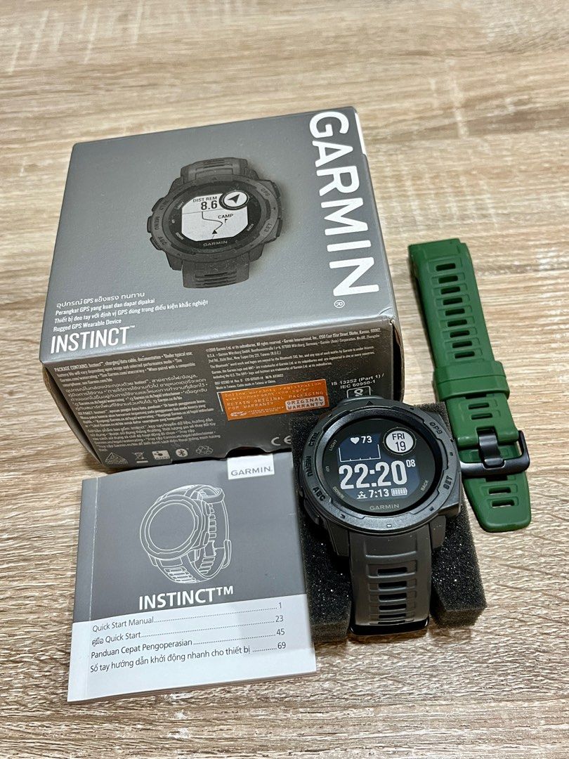 Garmin Instinct Graphite Grey, Mobile Phones & Gadgets, Wearables ...