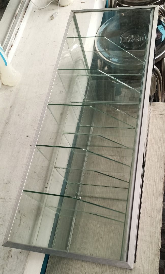 GLASS DISPLAY STANTE WITH CANDY RACK, Furniture & Home Living, Outdoor ...